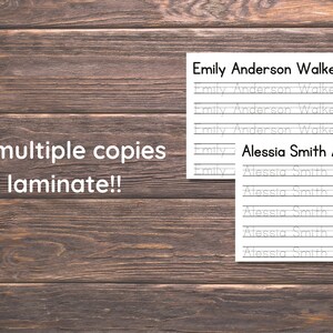 Custom Name Tracing Sheet Handwriting Practice Personalized Name Trace ...