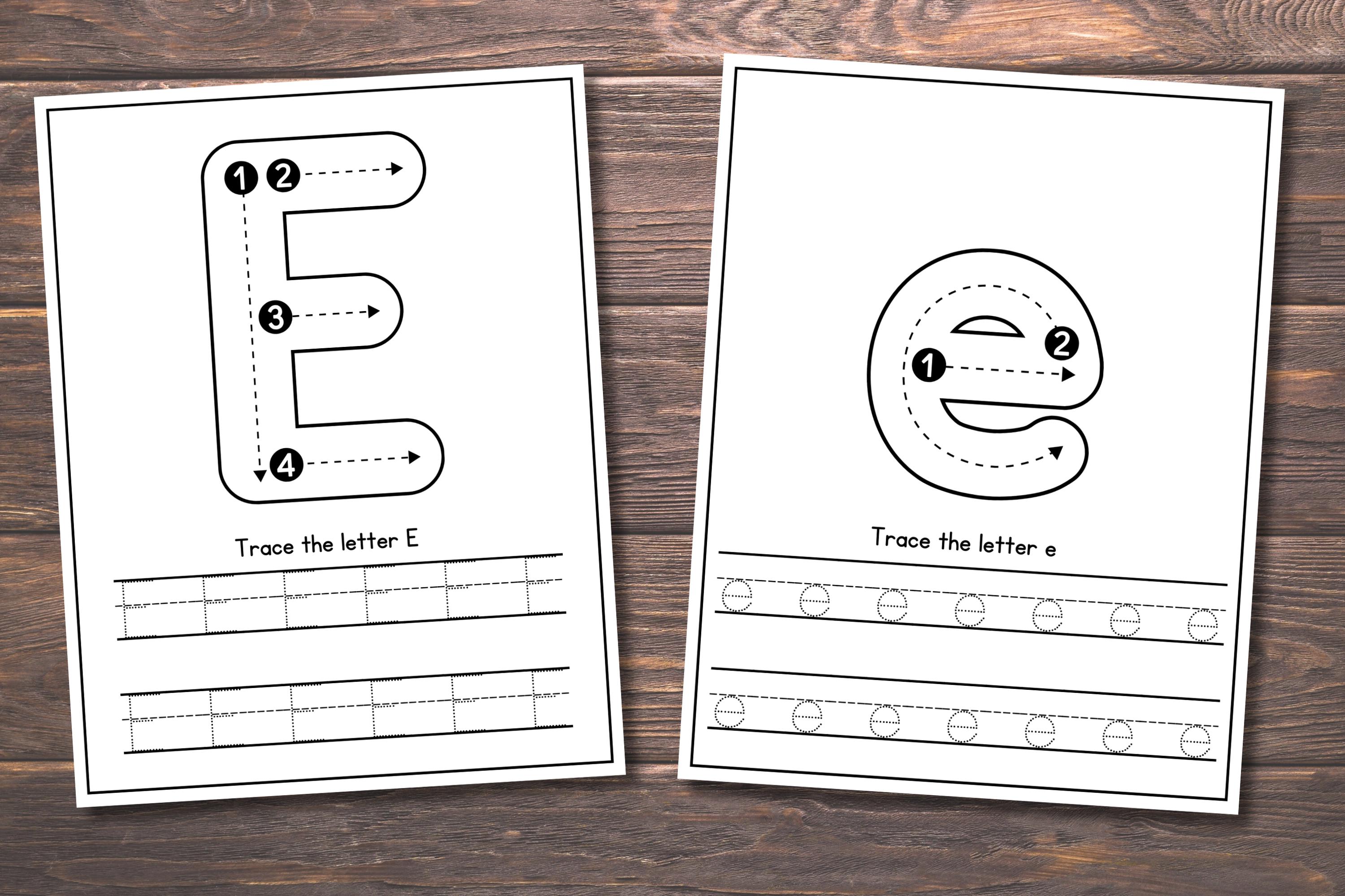Alphabet Tracing Worksheets for Kids, Printable Letter Tracing Workbook ...