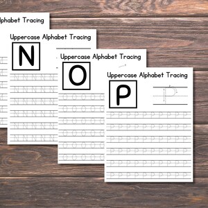 26 Printable Uppercase Alphabet Tracing Worksheets. Preschool ...