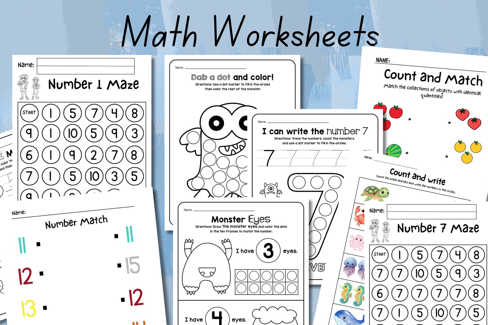 Preschool Pre-k Kindergarten Learning Bundle 600 Pages Printable ...