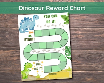 Printable Dinosaur Reward Chart | Dinosaur Kids Behavior Chart ...