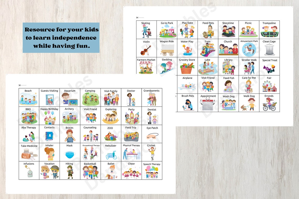 Kids Daily Responsibilities Chart Printable Daily Routine - Etsy