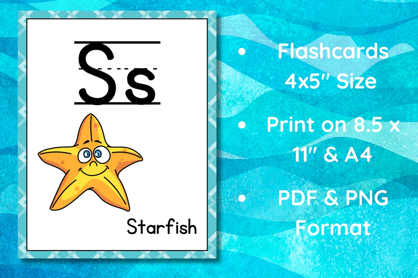 Printable Ocean Theme Alphabet Posters | ABC Letters Classroom Decor ...