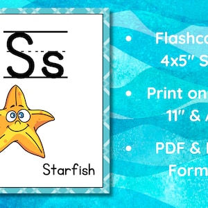 Printable Ocean Theme Alphabet Posters | ABC Letters Classroom Decor ...