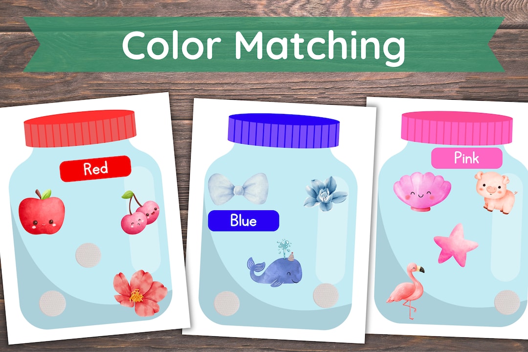 Color Matching | Color Activity | Learning Colors | Toddler, Preschool ...