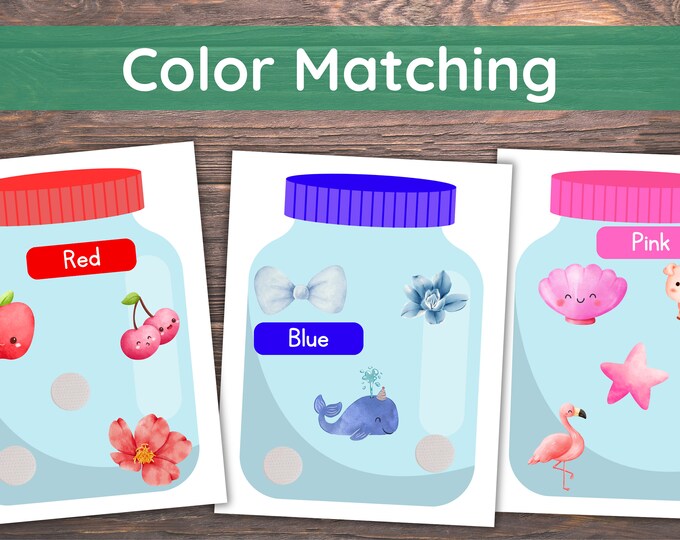 Color Sorting Printable, Learning Colors Worksheets, Toddler Color ...