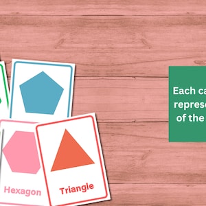 20 Rainbow Shapes Flash Cards, Preschool Materials, Homeschool ...