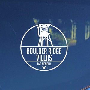 DVC Member Decal for Boulder Ridge Villas, DVC Member SVG File for ...