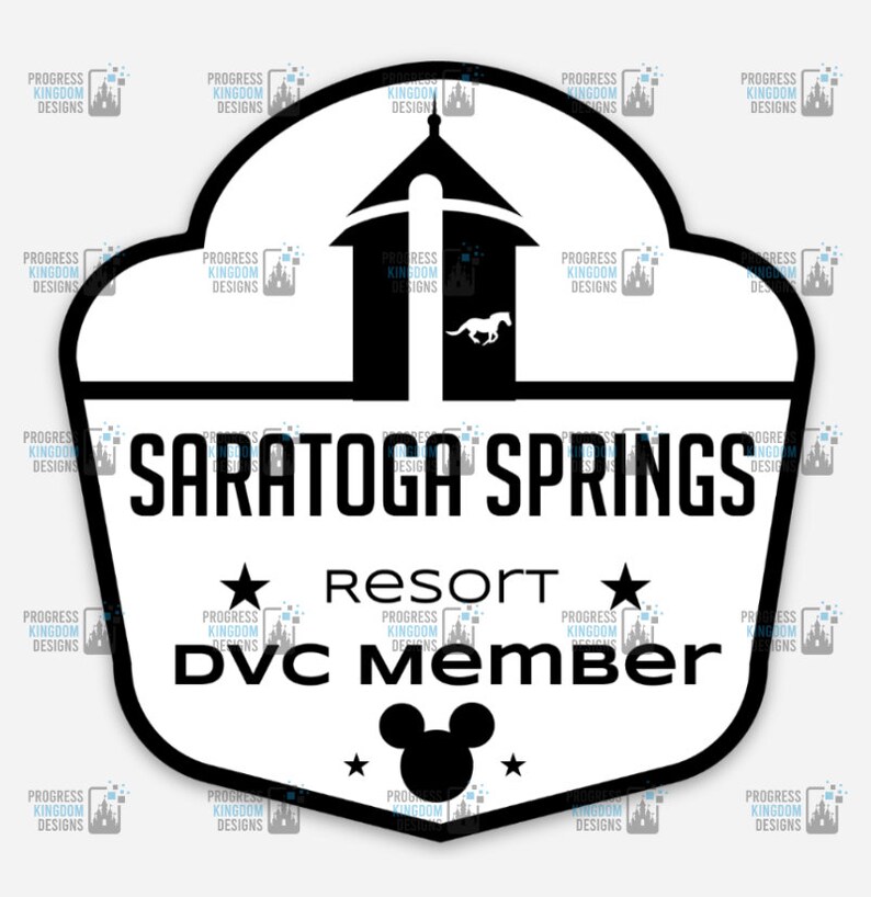 DVC Villas | Saratoga Springs Resort | 3x3 Die Cut Vinyl and ...