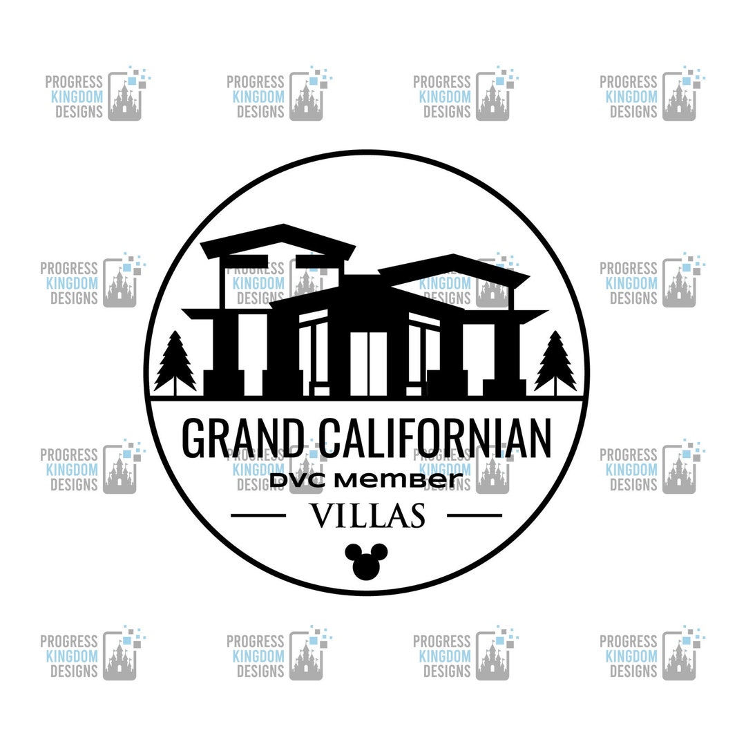 DVC Member Decal for Grand Californian Resort, DVC Member SVG File for ...