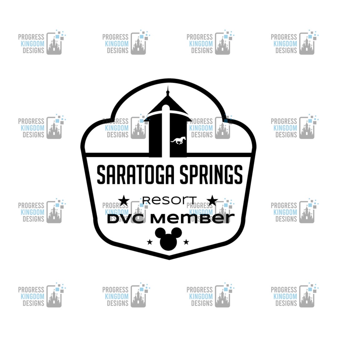 DVC Member Decal for Saratoga Springs Resort, SVG File for Cricut - Etsy