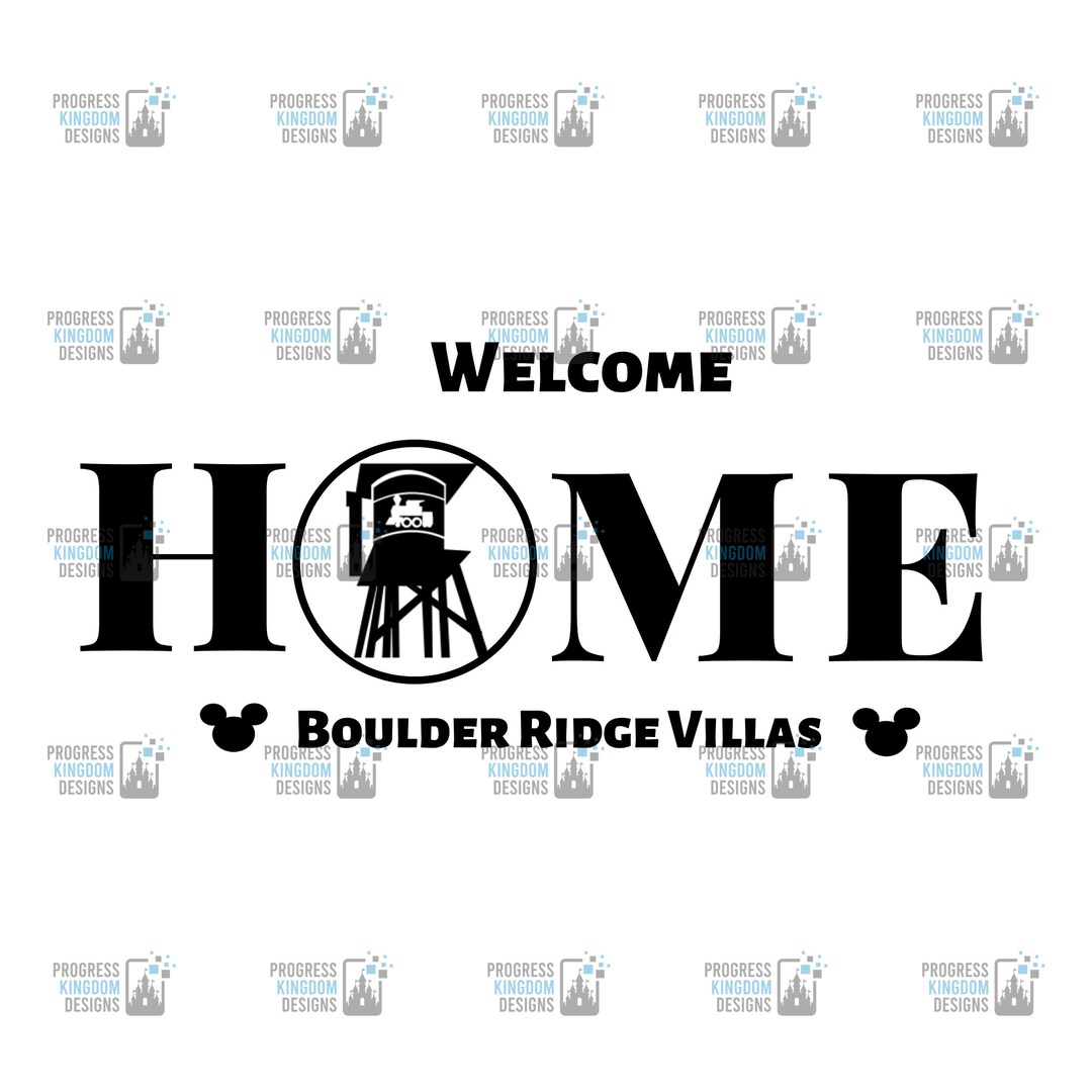 DVC Welcome Home Decal for Boulder Ridge Villassvg File for - Etsy