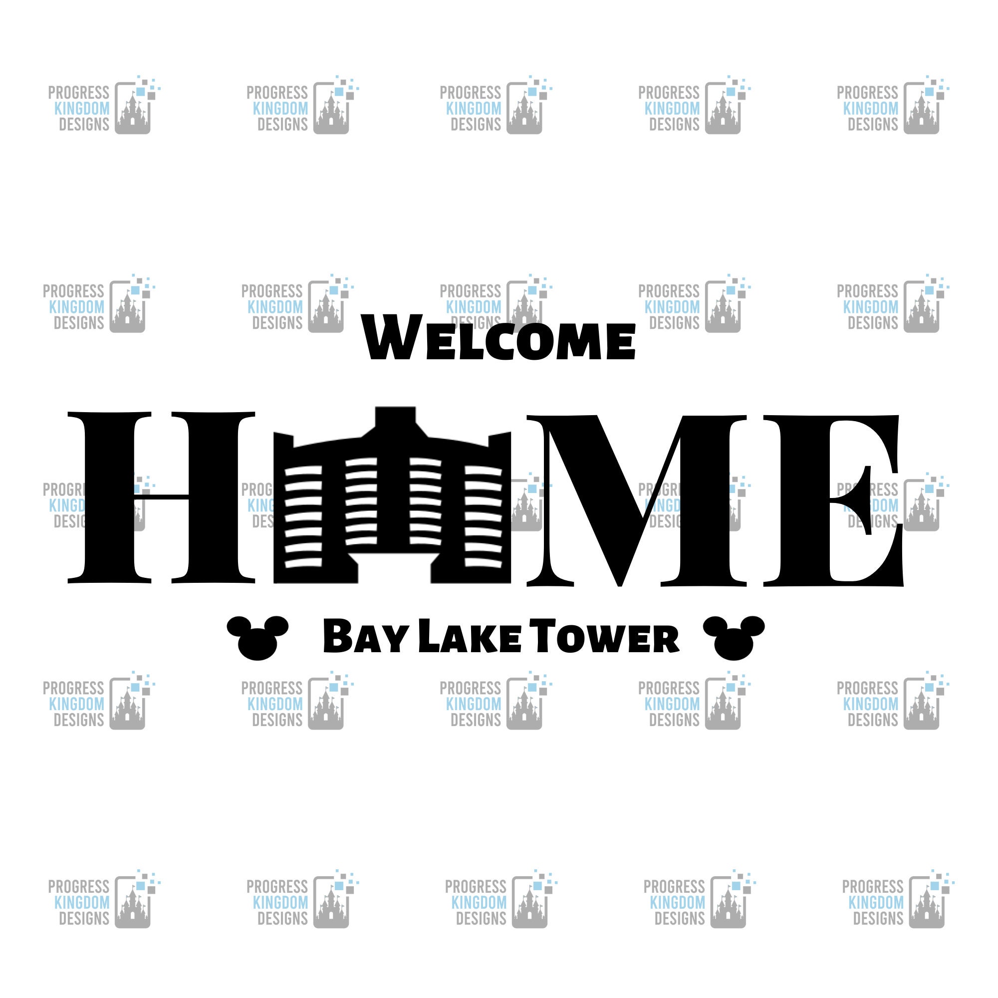 DVC Welcome Home Decal for Bay Lake Tower, DVC Member SVG File for ...