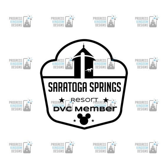 DVC Member Decal for Saratoga Springs Resort Instant Digital | Etsy
