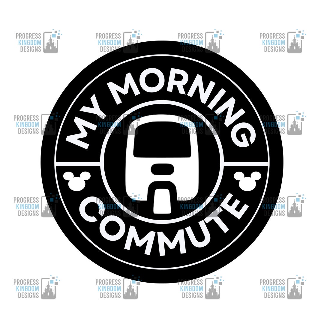 WDW Monorail my Morning Commute, SVG File for Cricut - Etsy
