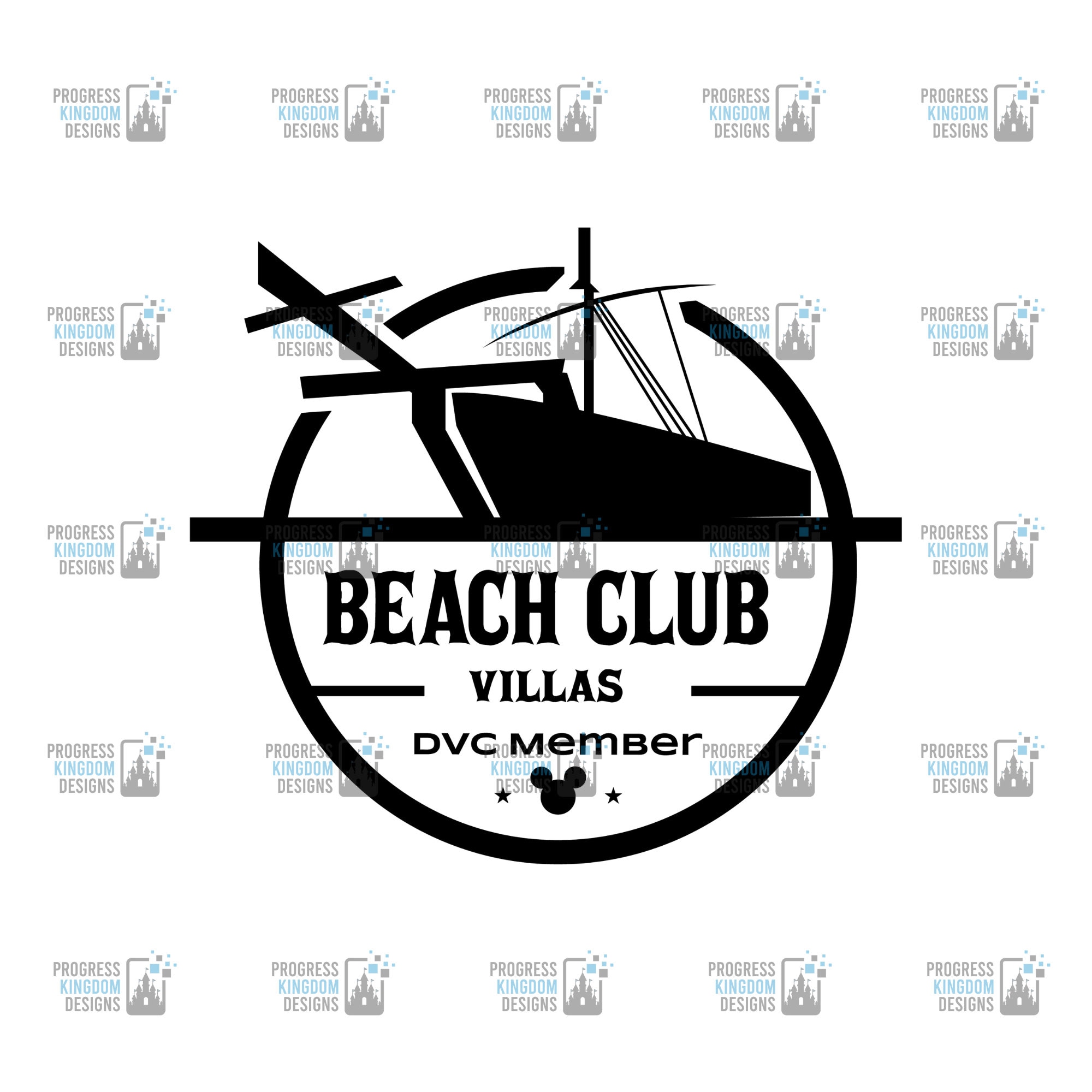 DVC Member Decal for Beach Club Resort,svg File for Cricut - Etsy