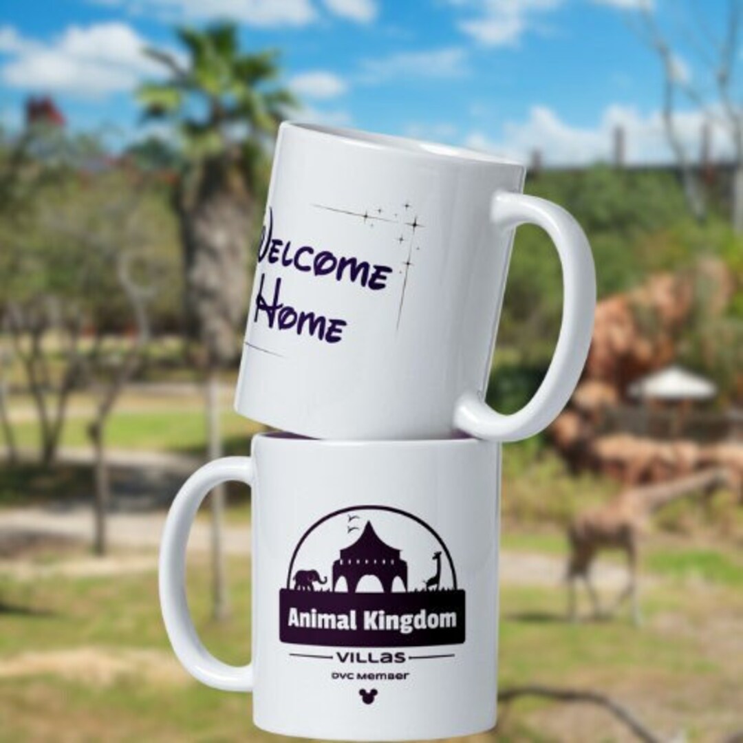 DVC Member Welcome Home Animal Kingdom Villas Ceramic Coffee Mug 11oz ...