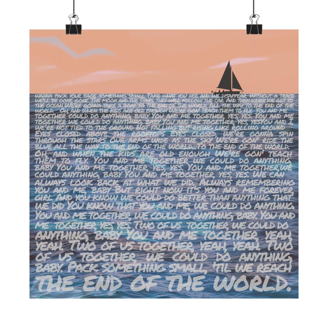 Square Poster - You & Me - Dmb Inspired - Etsy