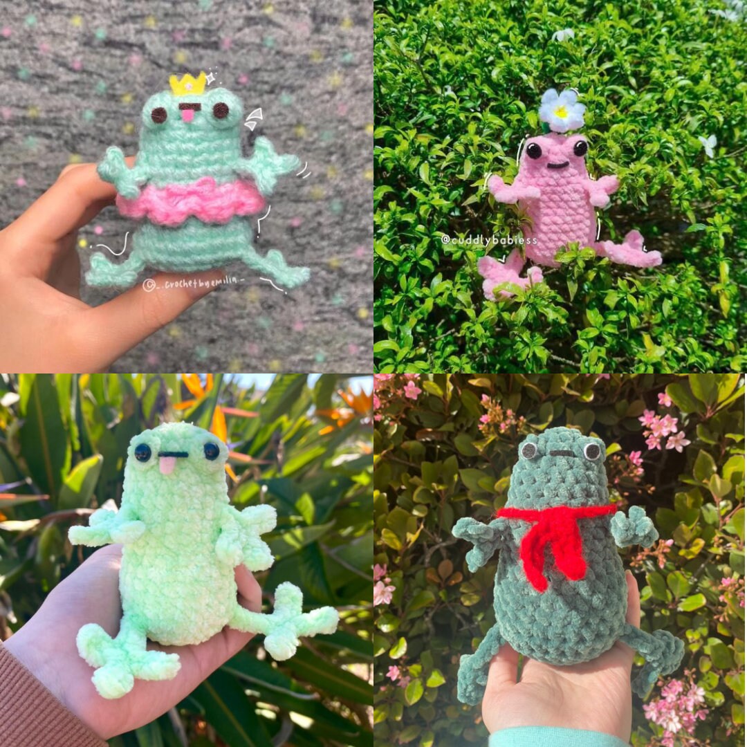 Ferg Crochet Pattern-no Sew/crochet Frog Pattern/amigurumi - Etsy