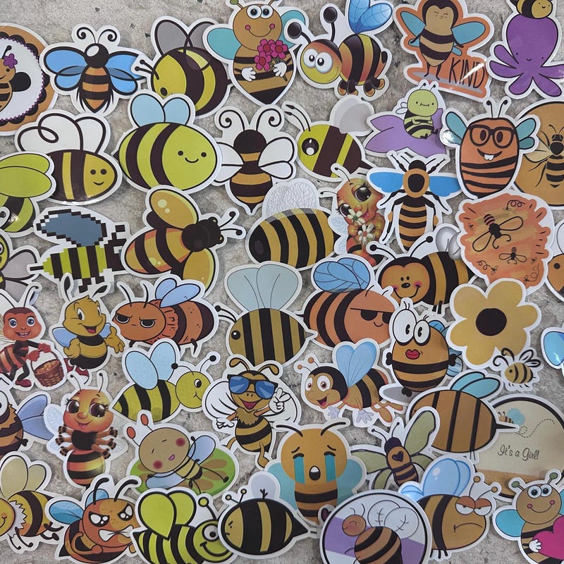 Bee Stickers - Etsy