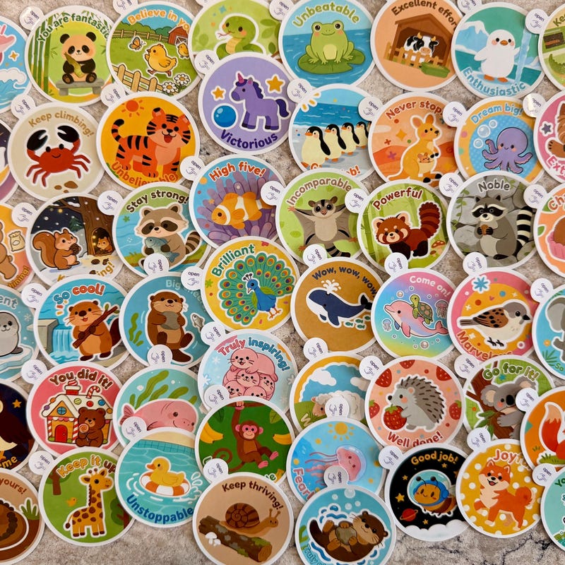 Printable Peel Stickers - Etsy