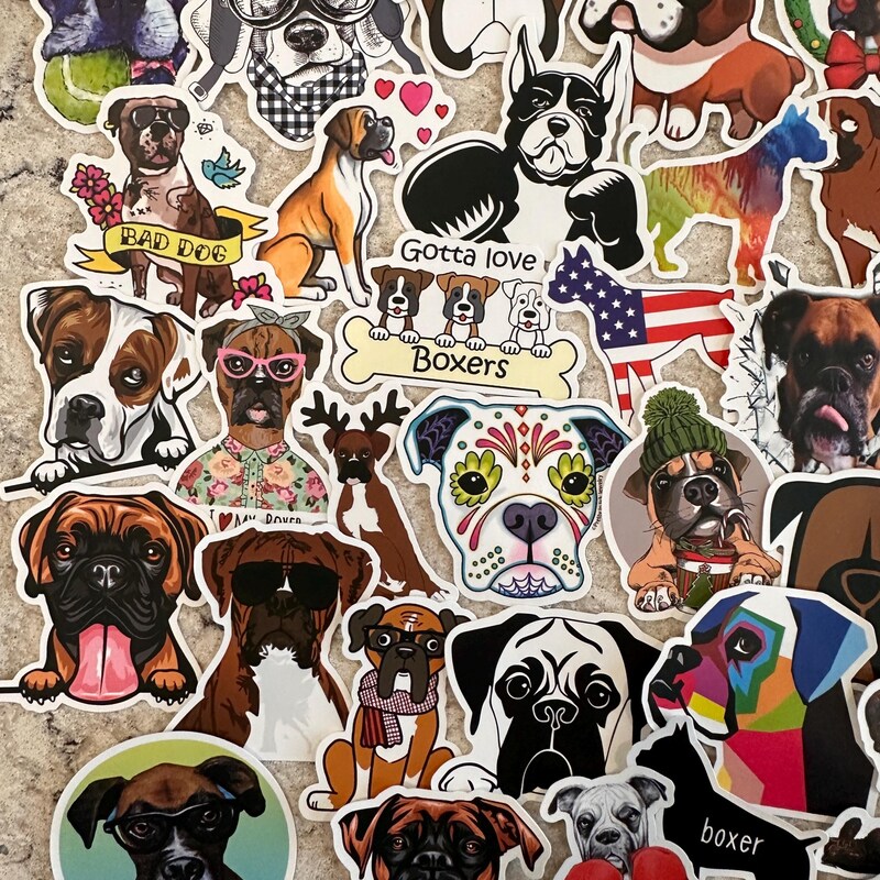 Boxer Sticker - Etsy