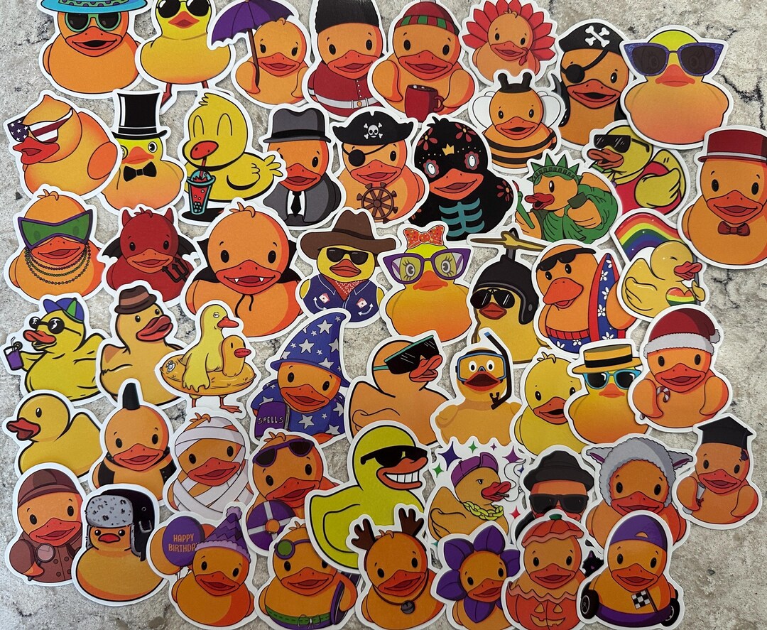 5-100 Rubber Duck Stickers| Car Ducking Stickers - Etsy