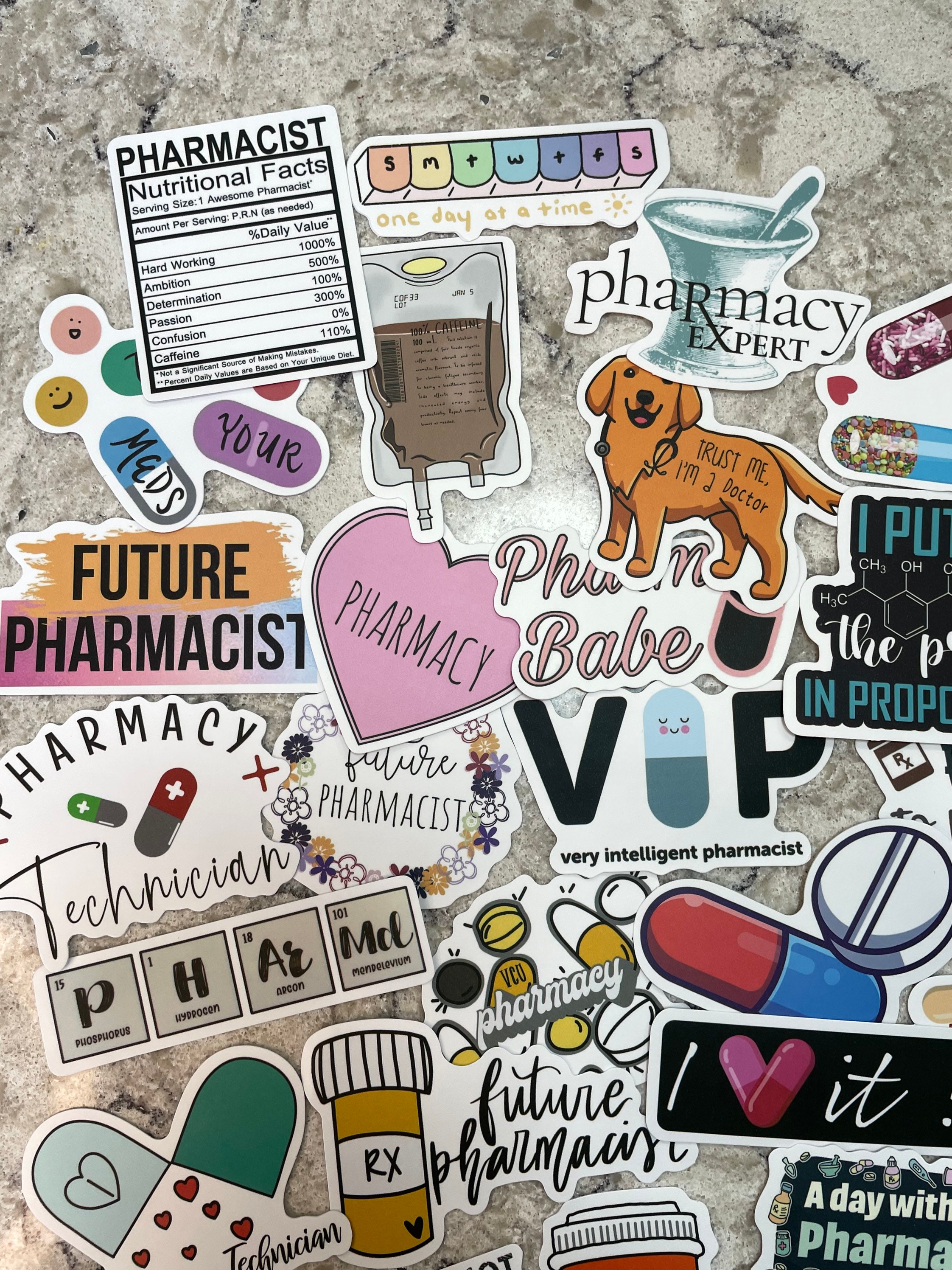 5-200 Pharmacist /pharmacy Tech Stickers - Etsy
