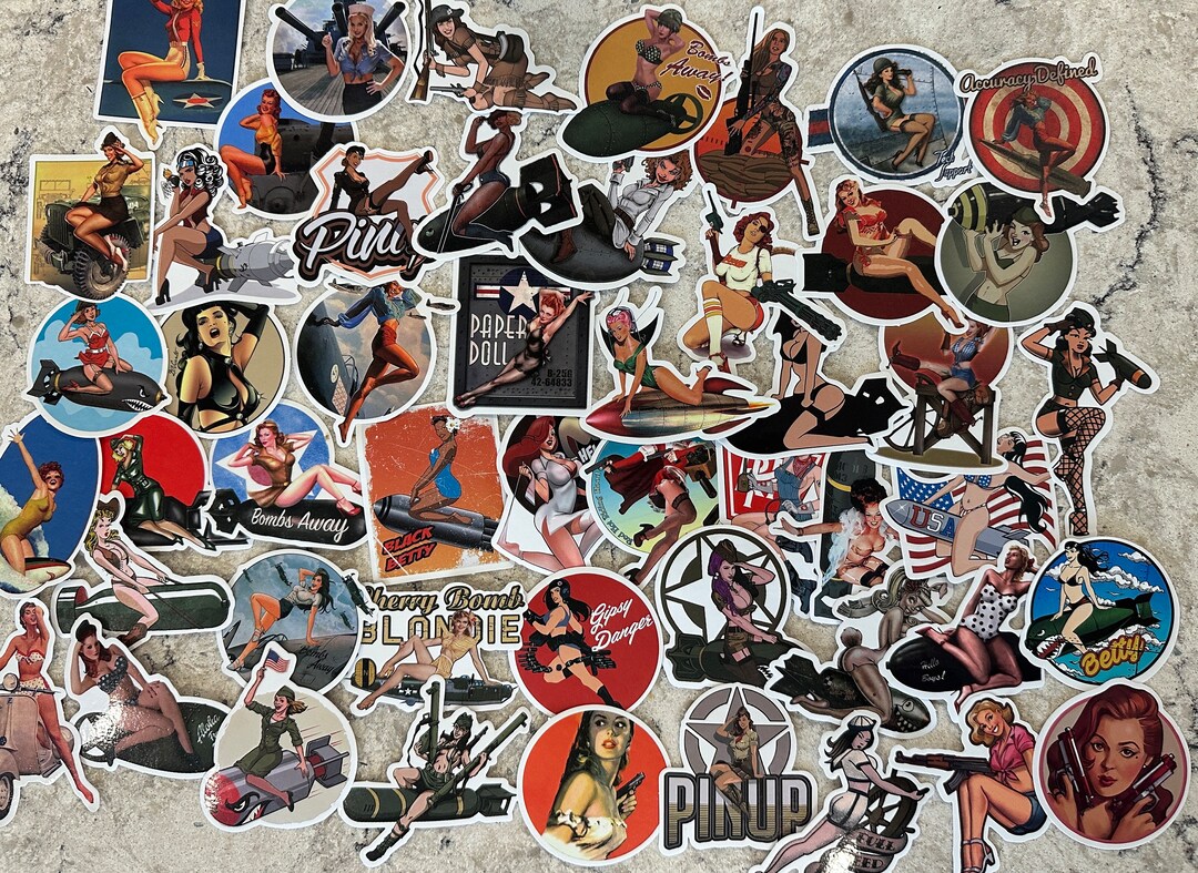 5-200 Pinup Girl Stickers - Etsy