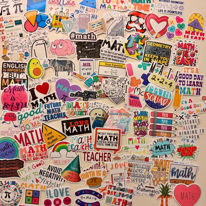Math Stickers - Etsy