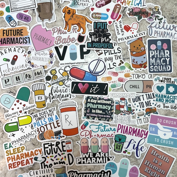 Pharmacy Stickers - Etsy