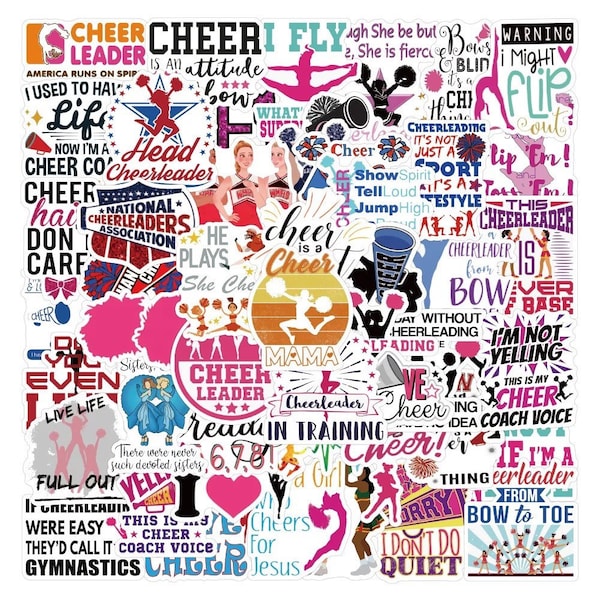 Cheerleader Stickers - Etsy