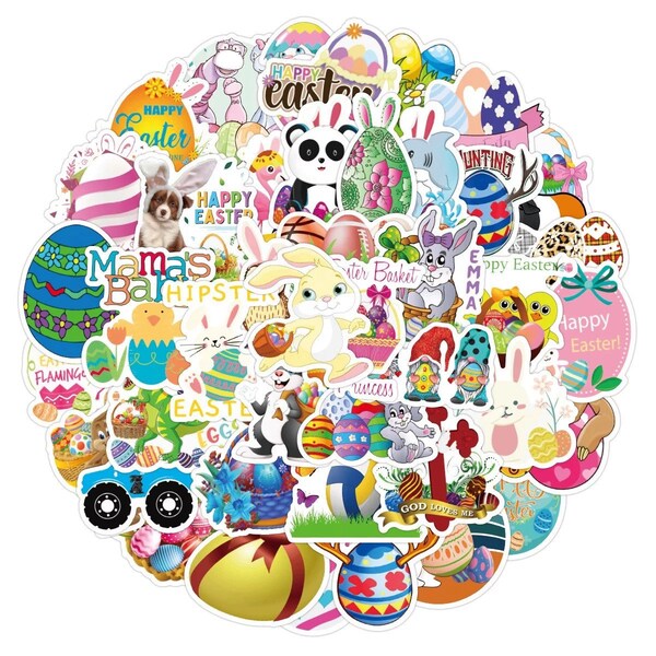 Easter Stickers - Etsy