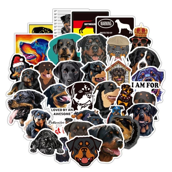 Rottweiler Stickers - Etsy