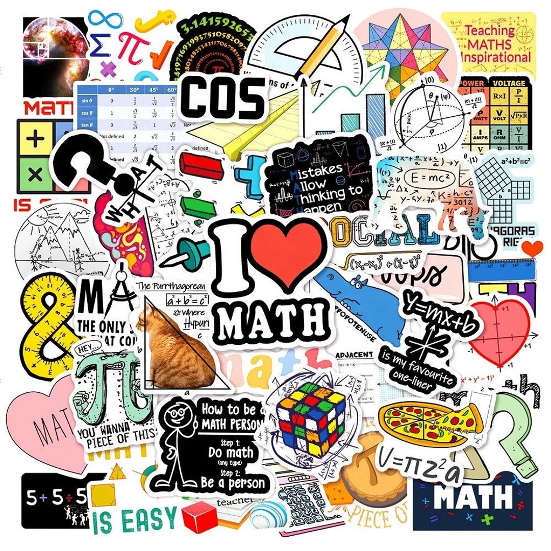 5-200 Math Stickers - Etsy