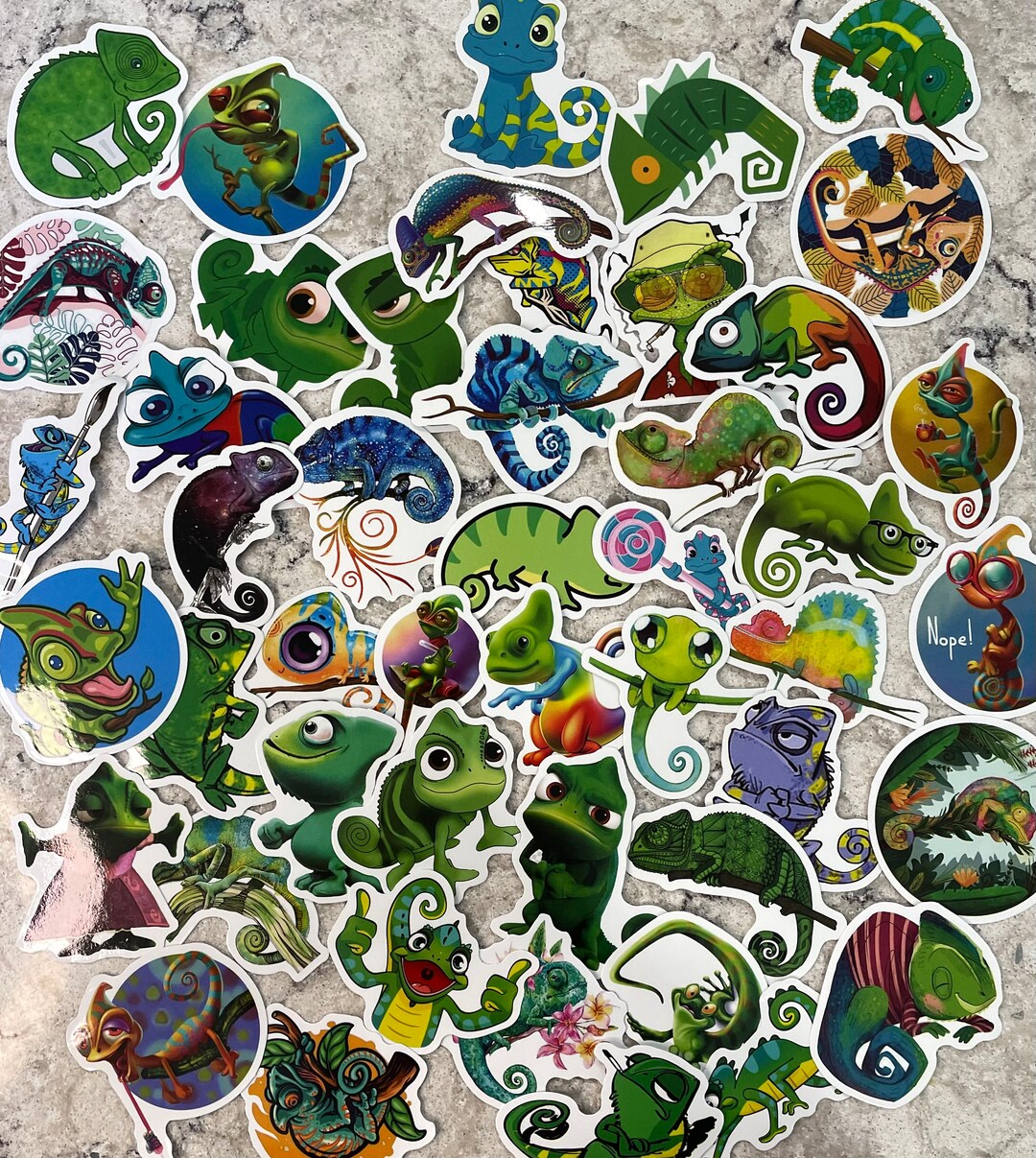 5-200 Chameleon Animal Stickers - Etsy