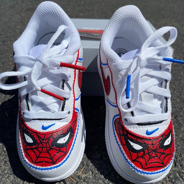 Spiderman Shoes - Etsy