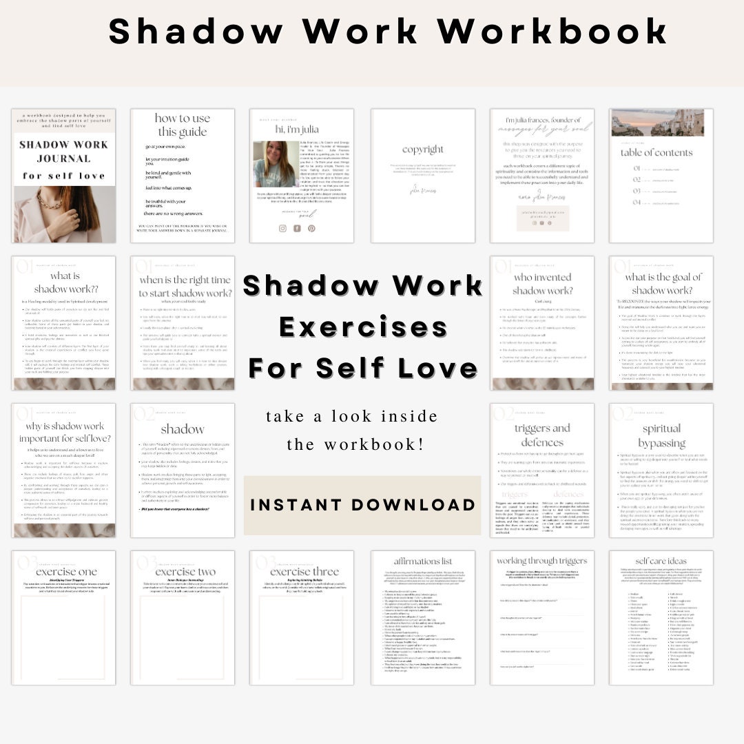 Self Love Journal | Shadow Work Prompts | Worksheets for Shadow Work ...