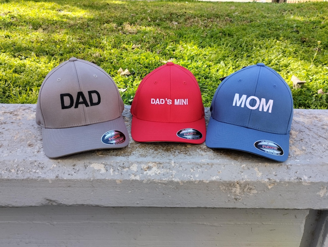 Dad, Mom, Dad's Mini, Matching Hats for Father, Mother and Son/daughter ...