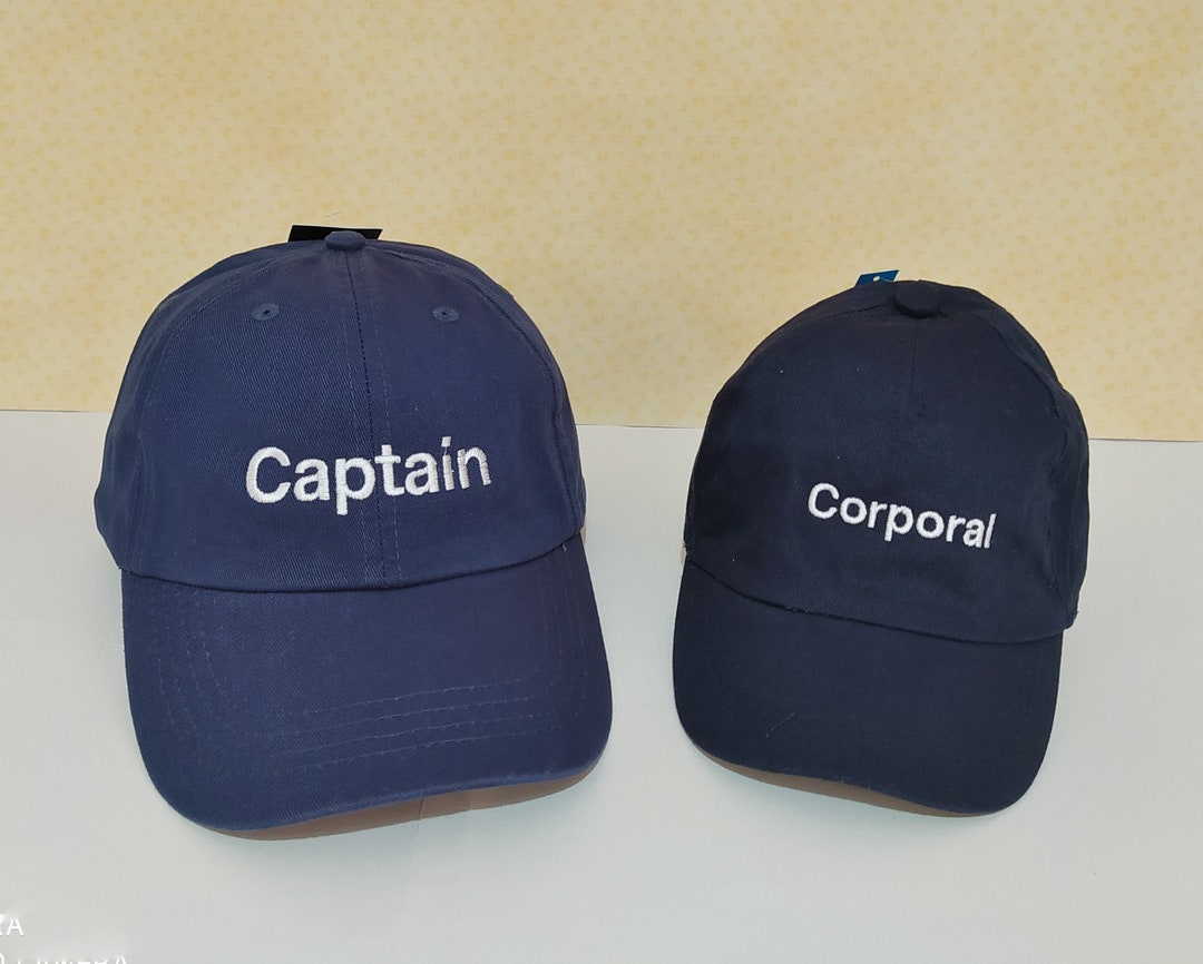 Captain Corporal Matching Hats Father and Son Matching Hats Set of Two ...