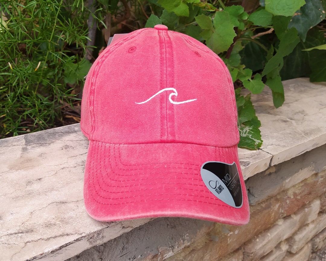 Wave Machine Embroidery Adjustable Baseball Cap Twill - Etsy