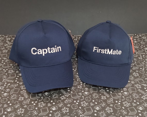 Captain Firstmate Matching Hats Set of Two Caps Machine | Etsy