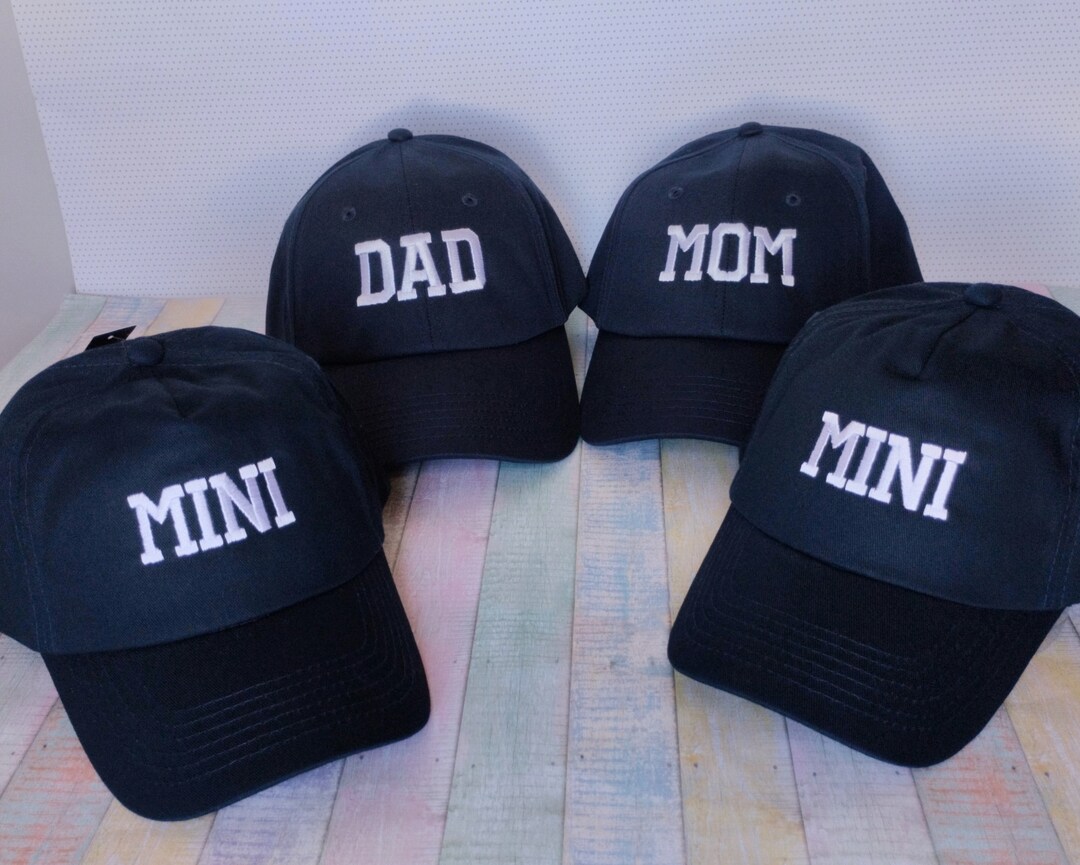 Dad, Mom, Big Brother, Little Sister | Matching Hats Set of Four ...