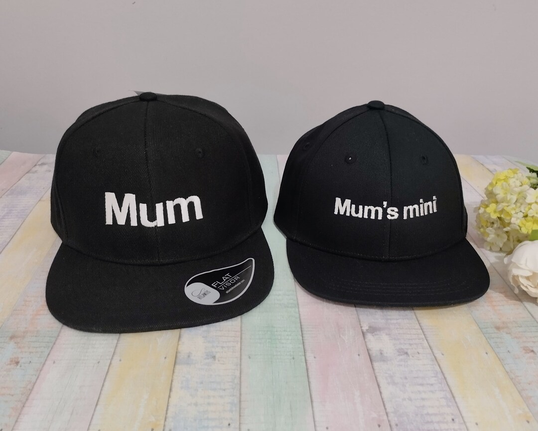Mom & Mini Snapback Hat Set: Embroidered Matching Caps, Set of Two Hats ...