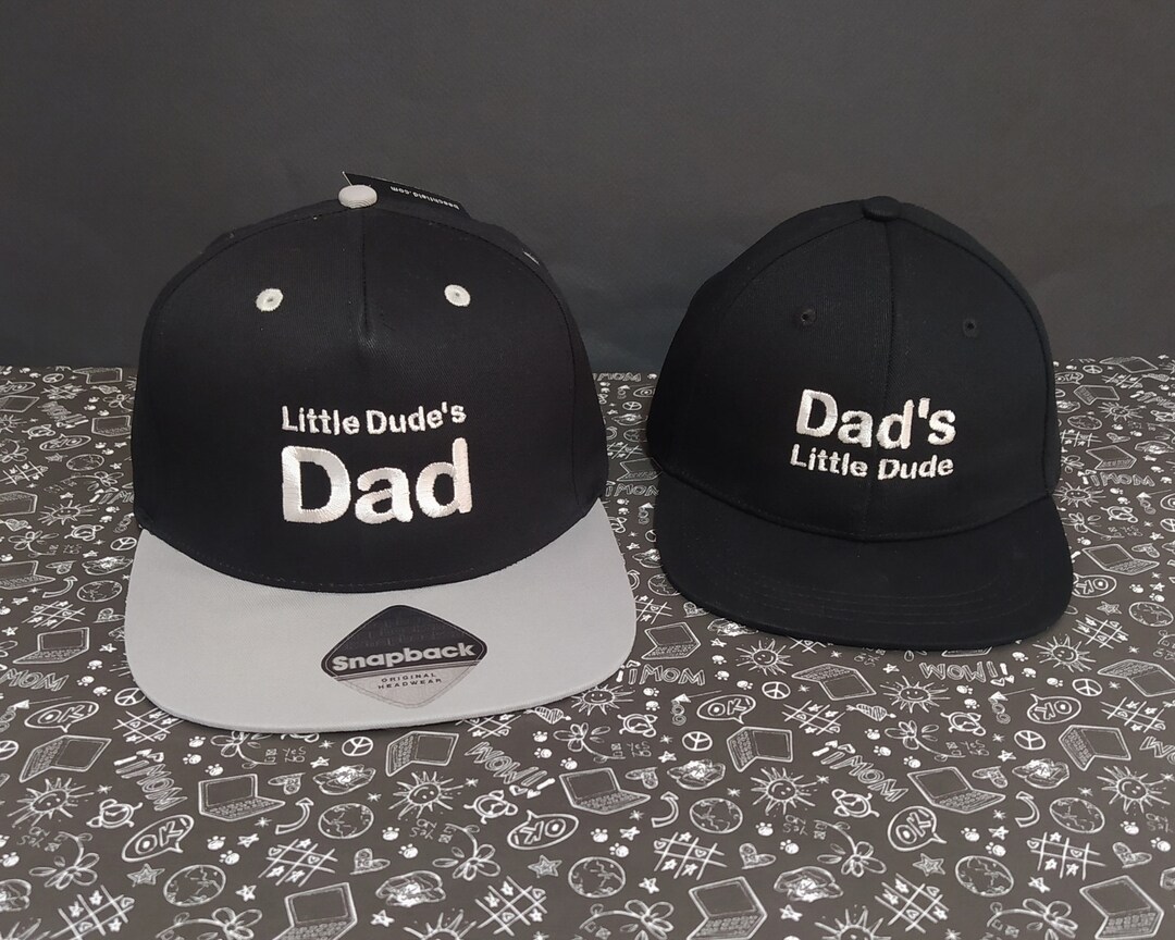 Matching Dad & Kid Snapback Hats: Embroidered Adjustable Caps, Set of ...