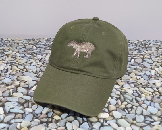 Capybara Machine Embroidery Adjustable Six Panel Baseball - Etsy