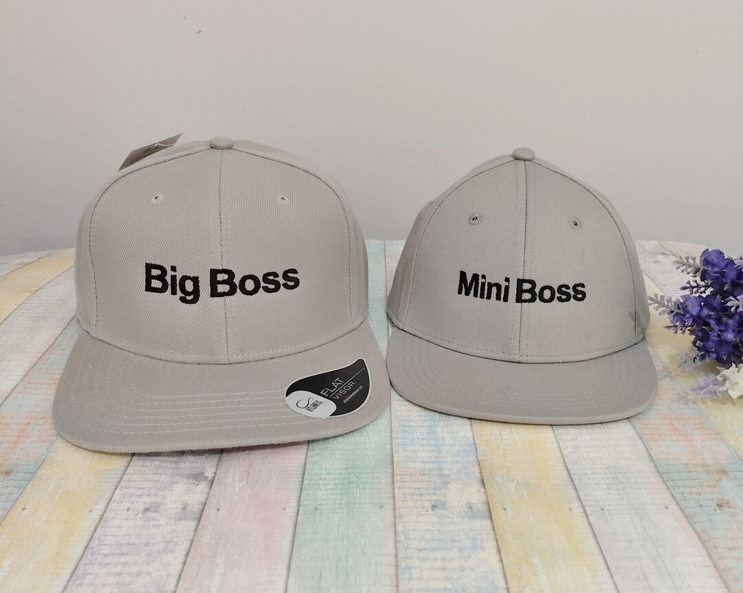 Big Boss Mini Boss Matching Snapback Hats: Embroidered Adult & Kid Set ...