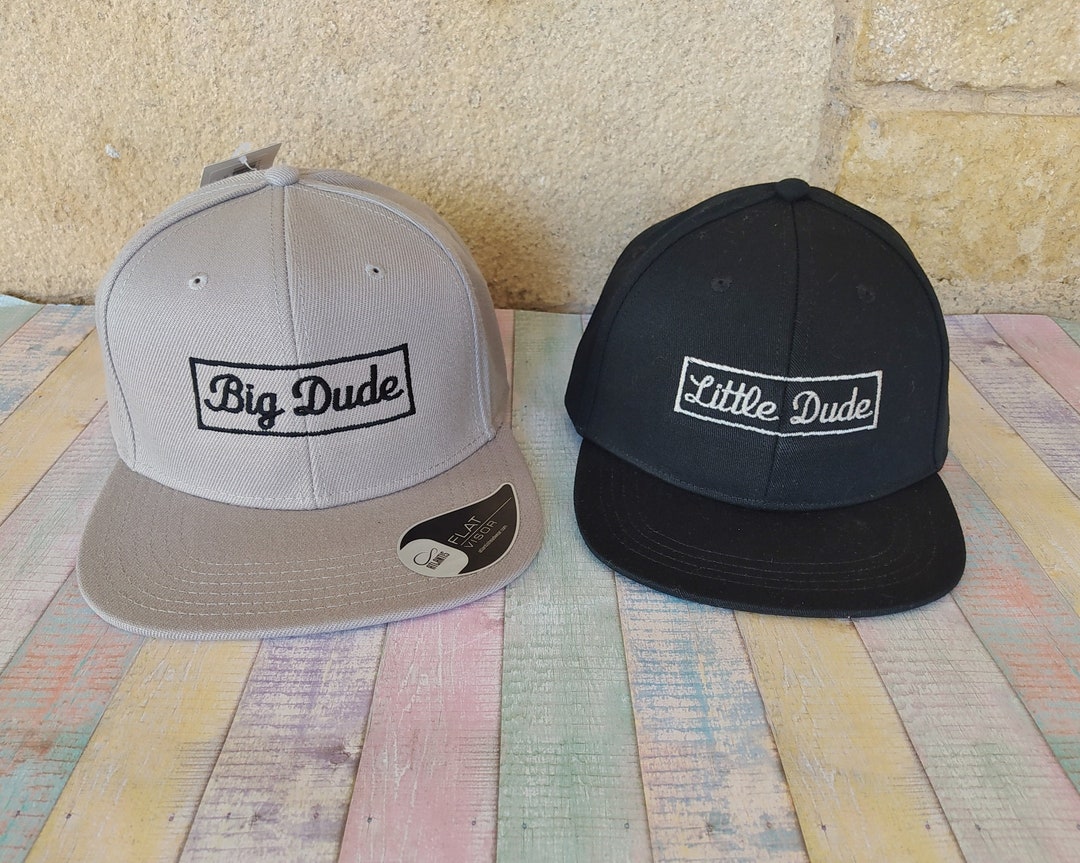 Big Dude Little Dude | Matching Hats | Set of Two Snapback Caps | for ...