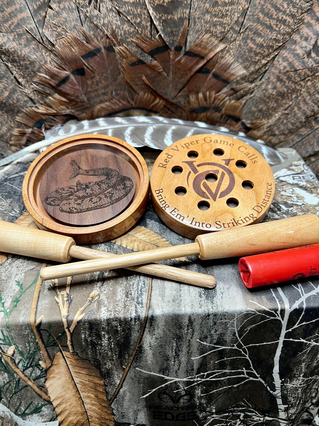 The Diamondback 3.5” Cherry and Crystal Turkey Call. Pot Call. Friction ...