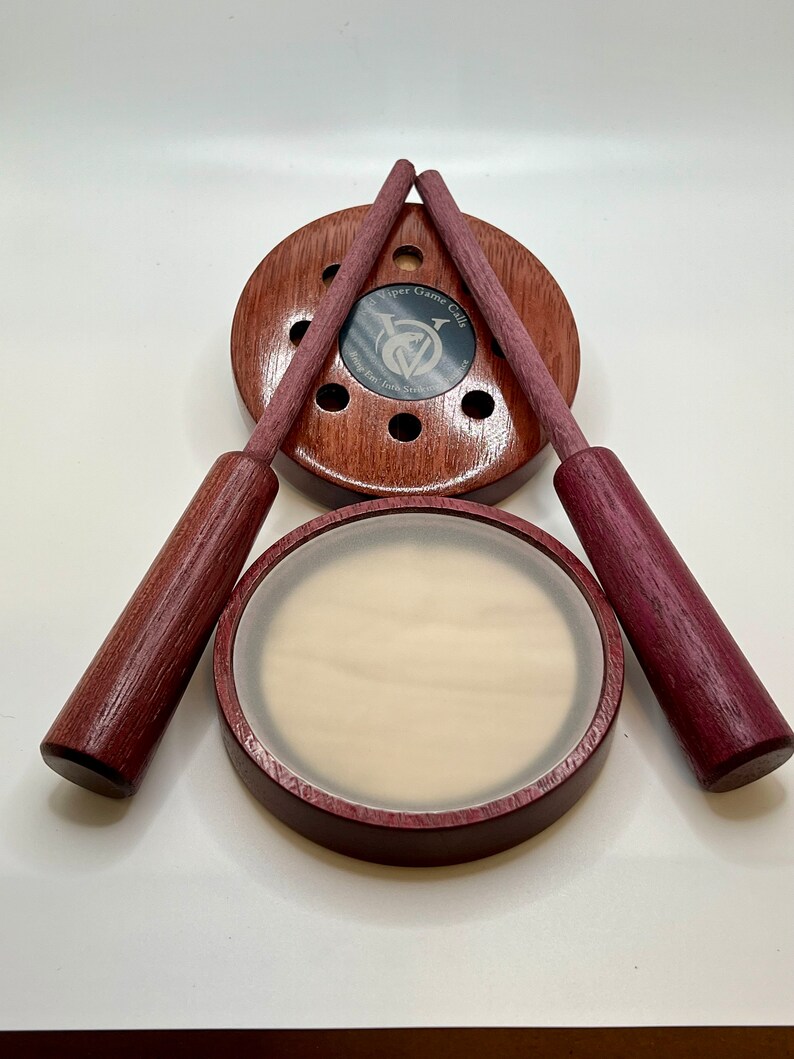 3.5 Turkey Pot Call. Purpleheart Game Call. Multiple Strike Surfaces ...